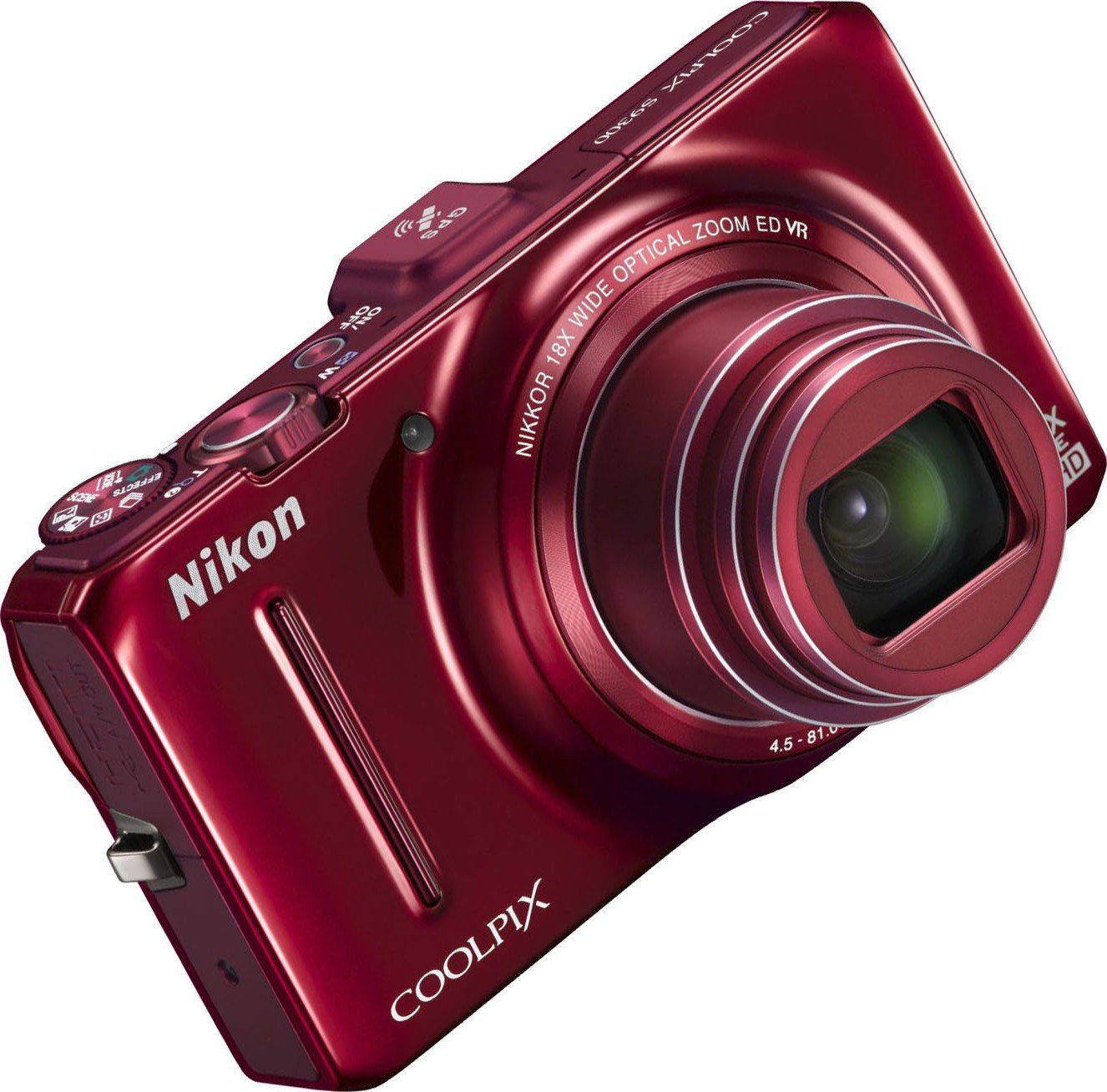 Цифровая фотокамера Nikon Coolpix S9300 Red купить | ELMIR - цена ...