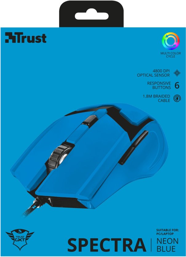 Мышь Trust GXT 101-SB Spectra Gaming Mouse Blue (22385) купить | ELMIR ...