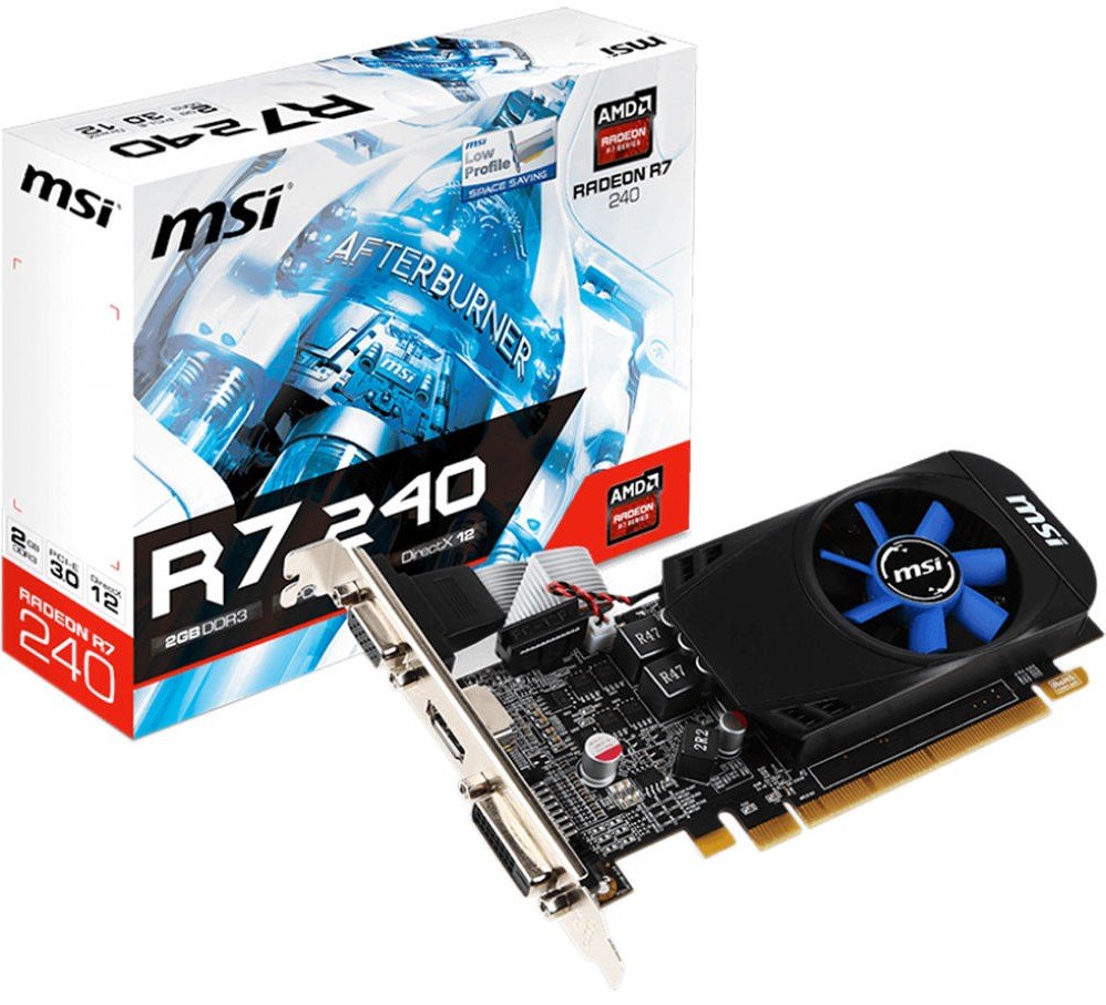 Видеокарта MSI PCI-E Radeon R7 240 2GB DDR3 (R7 240 2GD3 LPV6) - купить ...