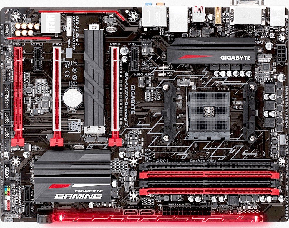 Материнская плата Gigabyte GA-AX370-Gaming 3 s-AM4 X370 купить | Elmir ...