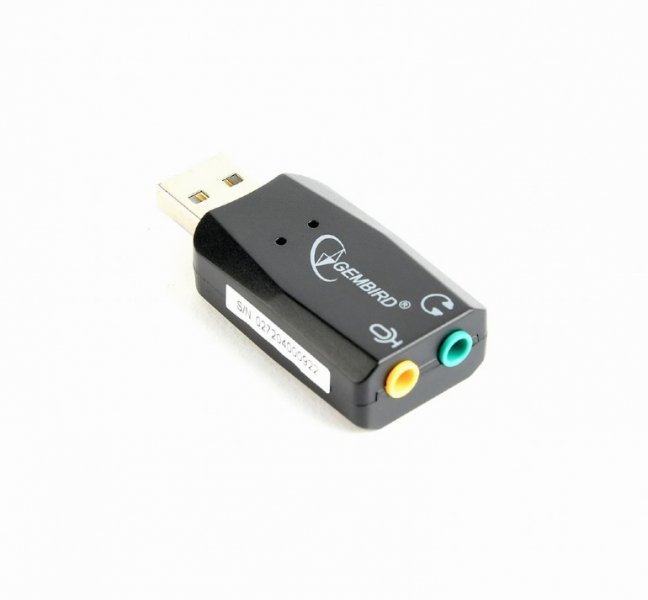 Звуковая карта USB Gembird SC-USB2.0-01 Black купить | ELMIR - цена ...