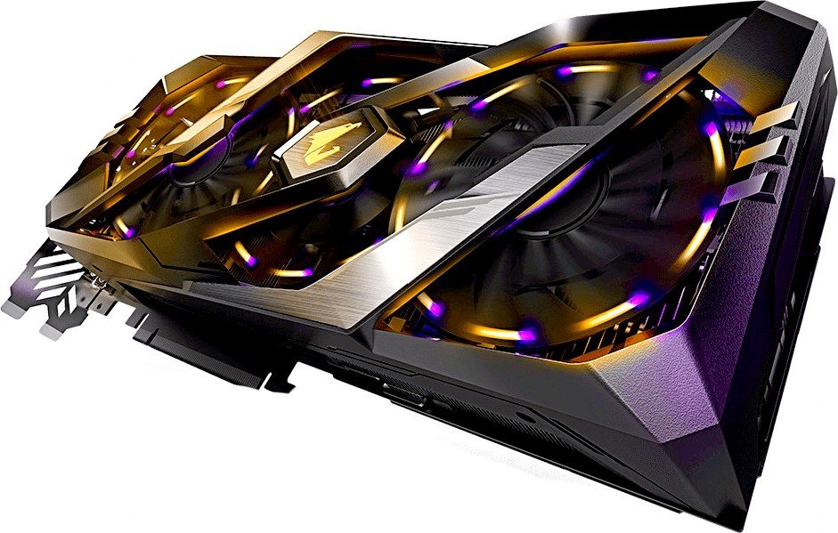 Видеокарта GigaByte PCI-E GeForce RTX2080 8GB DDR6 (GV-N2080AORUS X-8GC ...
