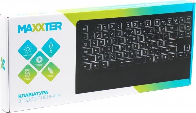Клавиатура Maxxter KB-301-UL Black USB купить | Elmir - цена, отзывы, характеристики