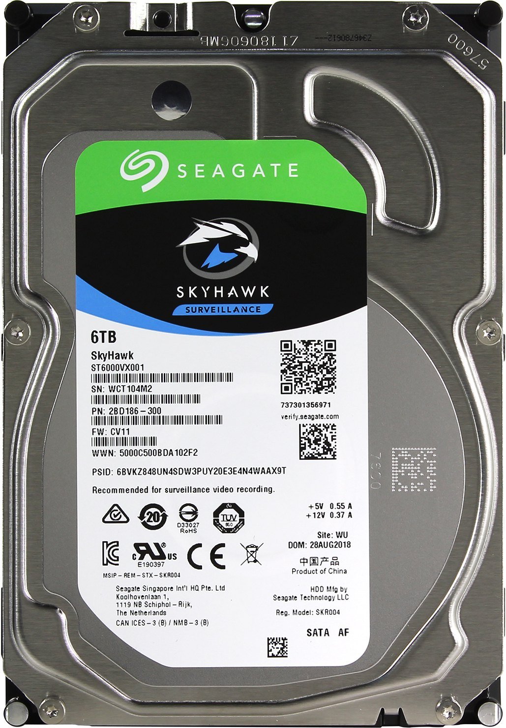 Жесткий диск 3.5" SATA 6TB Seagate SkyHawk Surveillance (ST6000VX001) купить | Elmir - цена ...