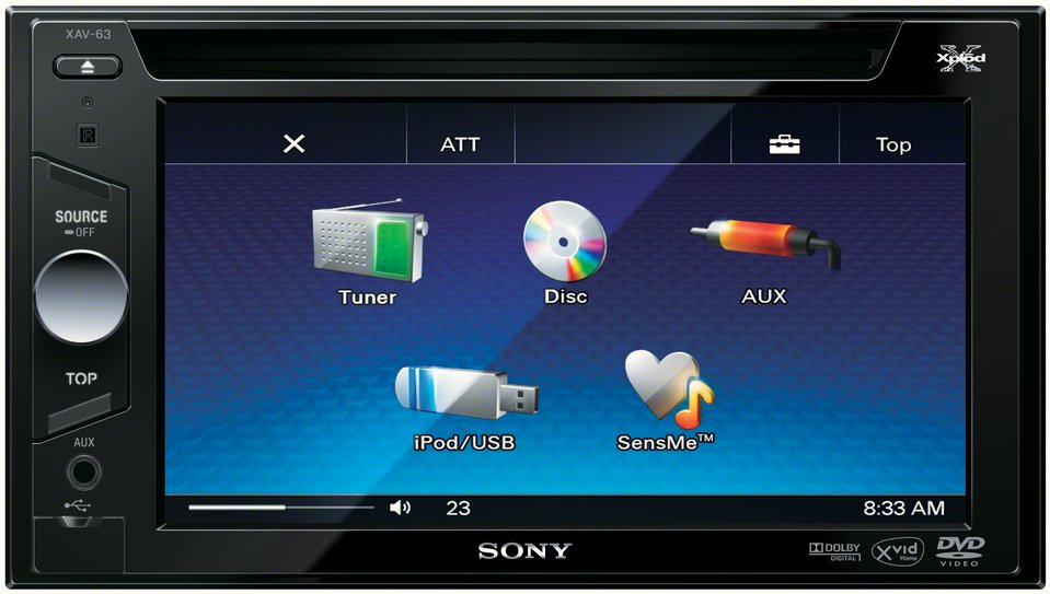 Автомагнитола Sony XAV-63 купить | ELMIR - цена, отзывы, характеристики
