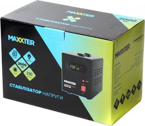 Стабилизатор напряжения Maxxter MX-AVR-S2000-01 купить | ELMIR - цена, отзывы, характеристики