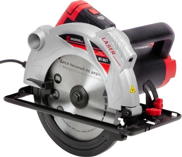 Дисковая пила Intertool WT-0621 купить | ELMIR - цена, отзывы, характеристики