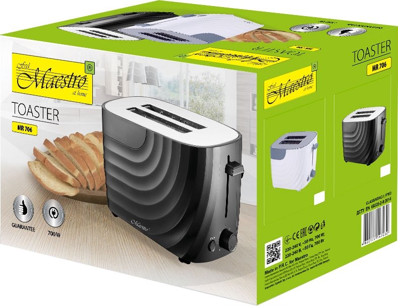 Тостер Maestro MR-706 купить | ELMIR - цена, отзывы, характеристики