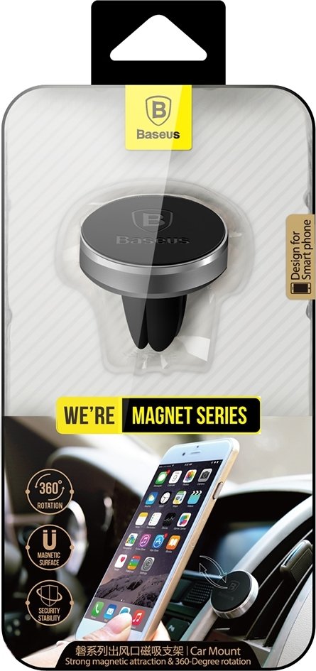 Автодержатель Baseus Magnet Car Mount Black (SUGENT-MO01) купить ...