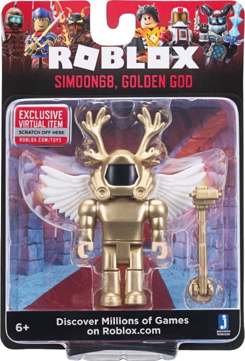 Фигурка Jazwares Roblox Core Figures Simoon68 Golden God W6 (ROB0200 ...