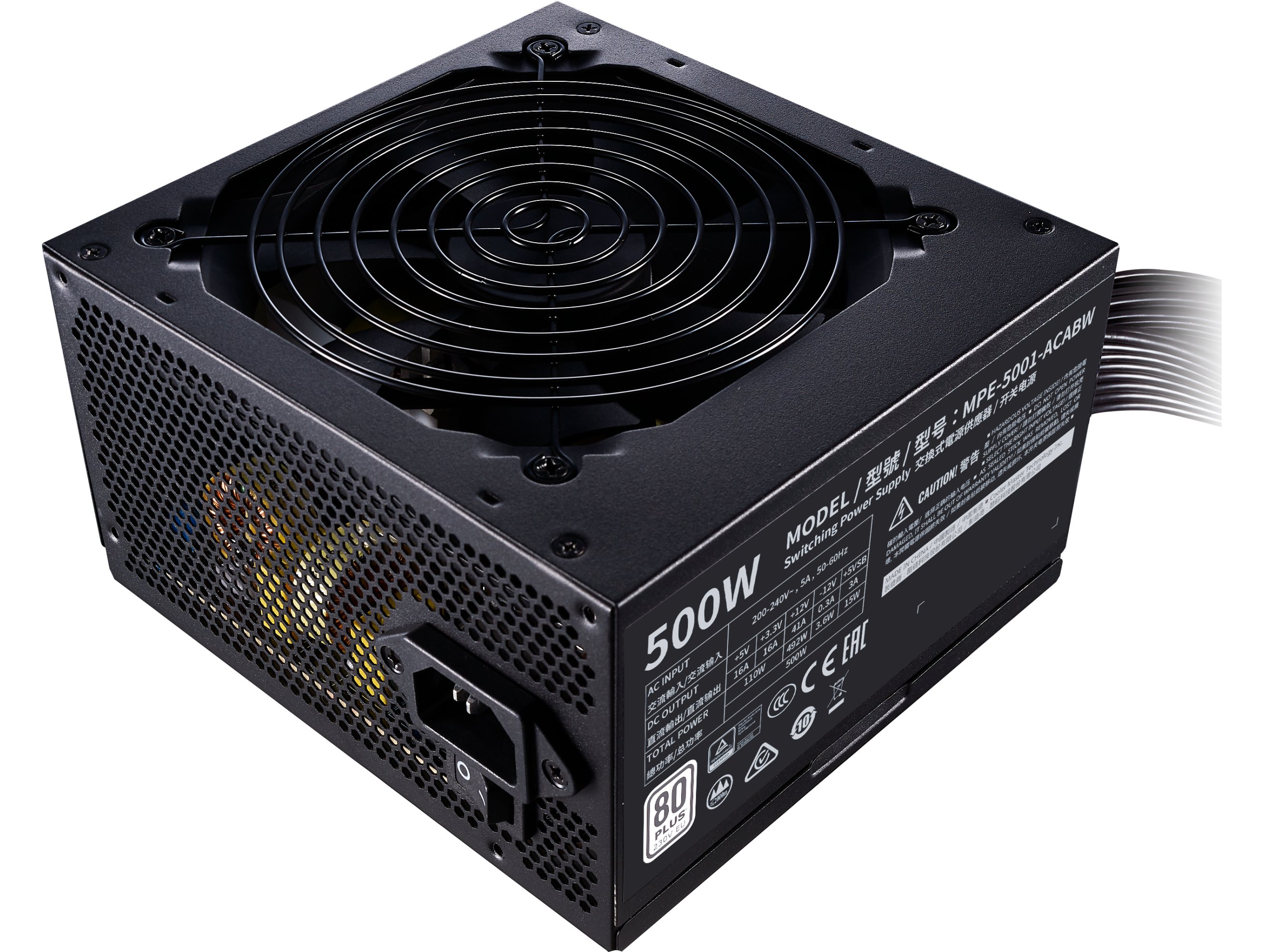Блок питания 500W Cooler Master MWE 500 White V2 (MPE-5001-ACABW-EU ...