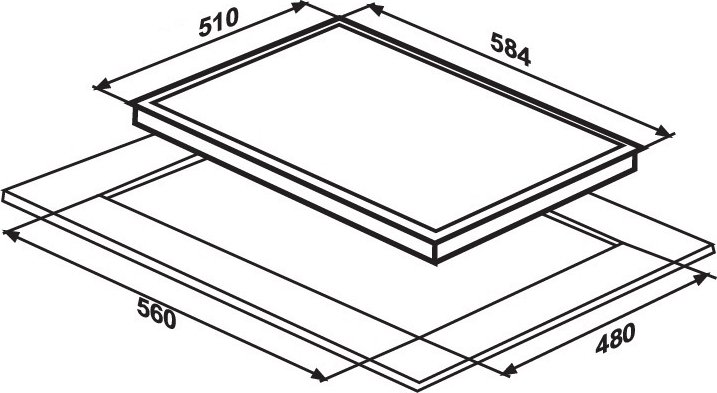 Варочная поверхность Interline HGG 563 FGK BA купить | ELMIR - цена, отзывы, характеристики