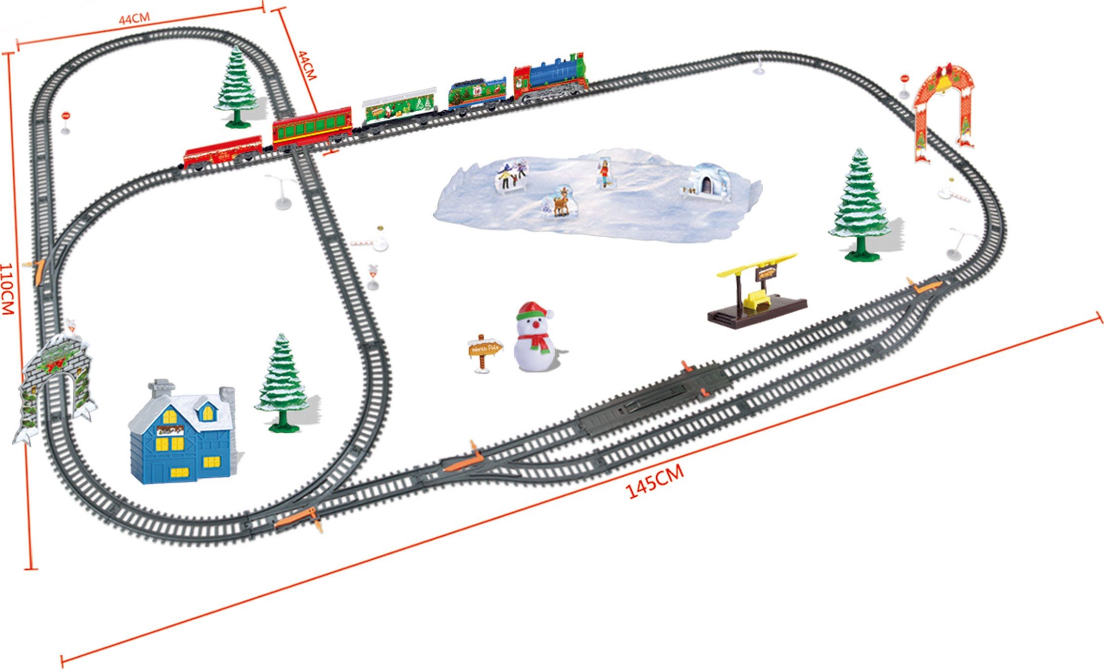 Железная дорога BSQ Новогодний поезд (21811) купить | ELMIR - цена ...