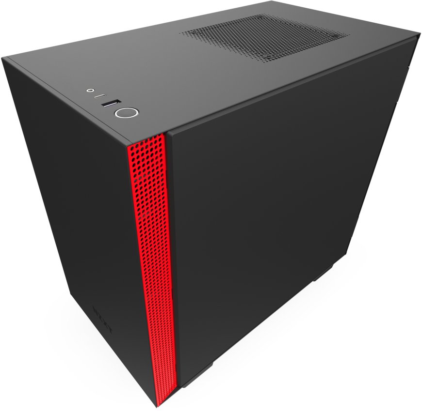Корпус Nzxt H210 Mini Itx Case Black Red Ca H210b Br купить Elmir