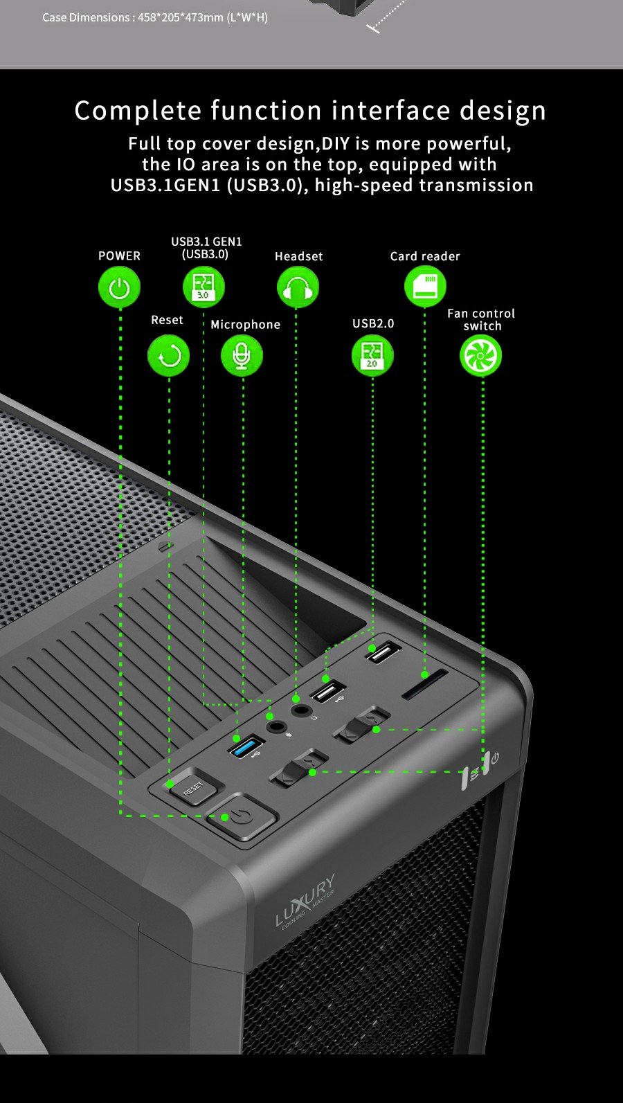 Корпус Gamemax Luxury G501X б/БП купить | Elmir - цена, отзывы ...