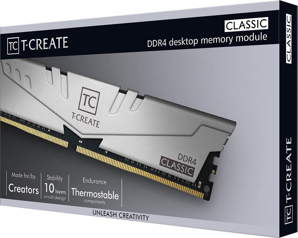 Модуль памяти Team DDR4 16GB 2x8GB 3200MHz T-Create Classic 10L Gray ...