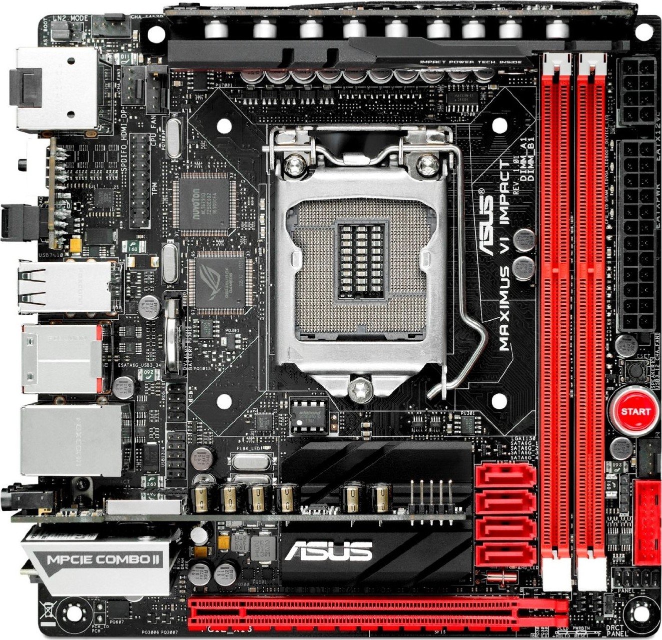 Материнская плата Asus ROG Maximus VI Impact s-1150 Z87 купить | Elmir ...