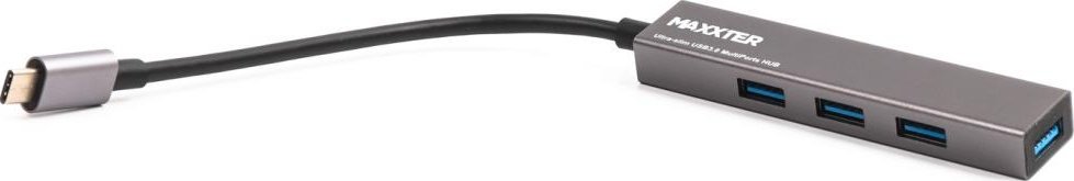 Концентратор USB Type C Maxxter HU3С-4P-02 купить | ELMIR - цена, отзывы, характеристики