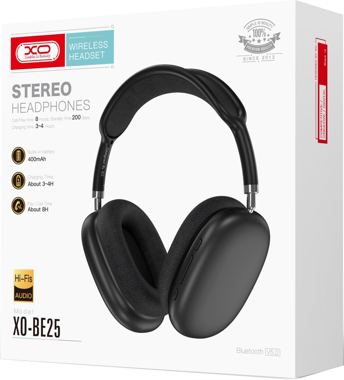 Наушники XO BE25 Black купить | ELMIR - цена, отзывы, характеристики