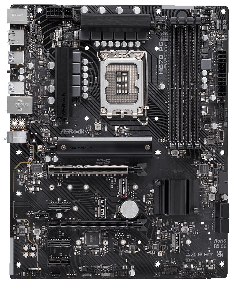 Материнская плата ASRock H670 PG Riptide s-1700 H670 купить | Elmir ...
