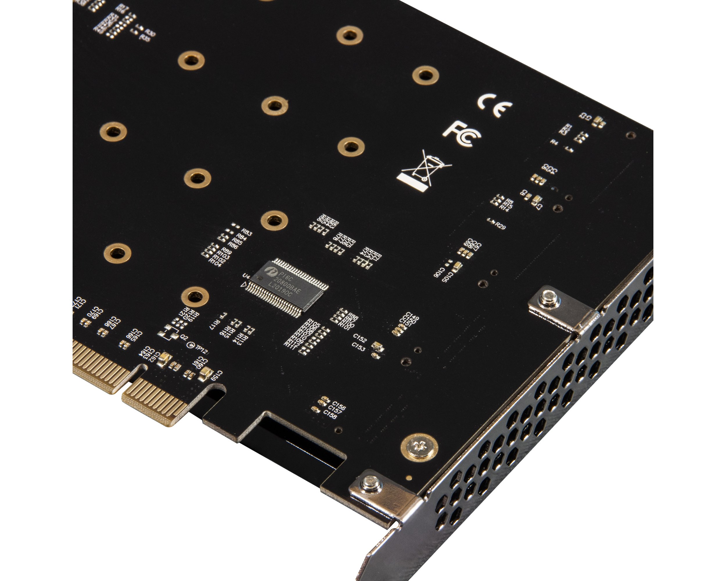 Контроллер PCI-E Frime PLX8747 4xM.2 M Key (ECF-PCIEtoSSD013) купить ...