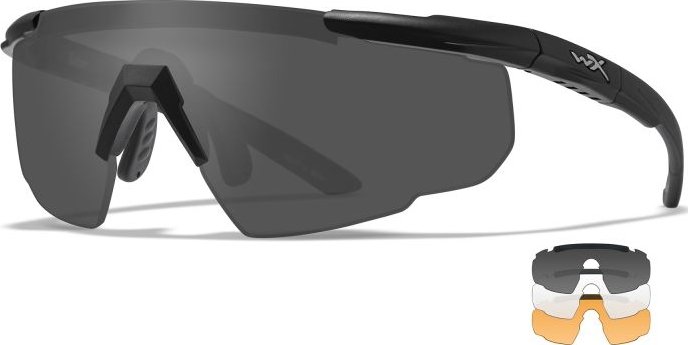Тактические очки Wiley X Saber Advanced Clear, Smoke Grey, Light Rust ...