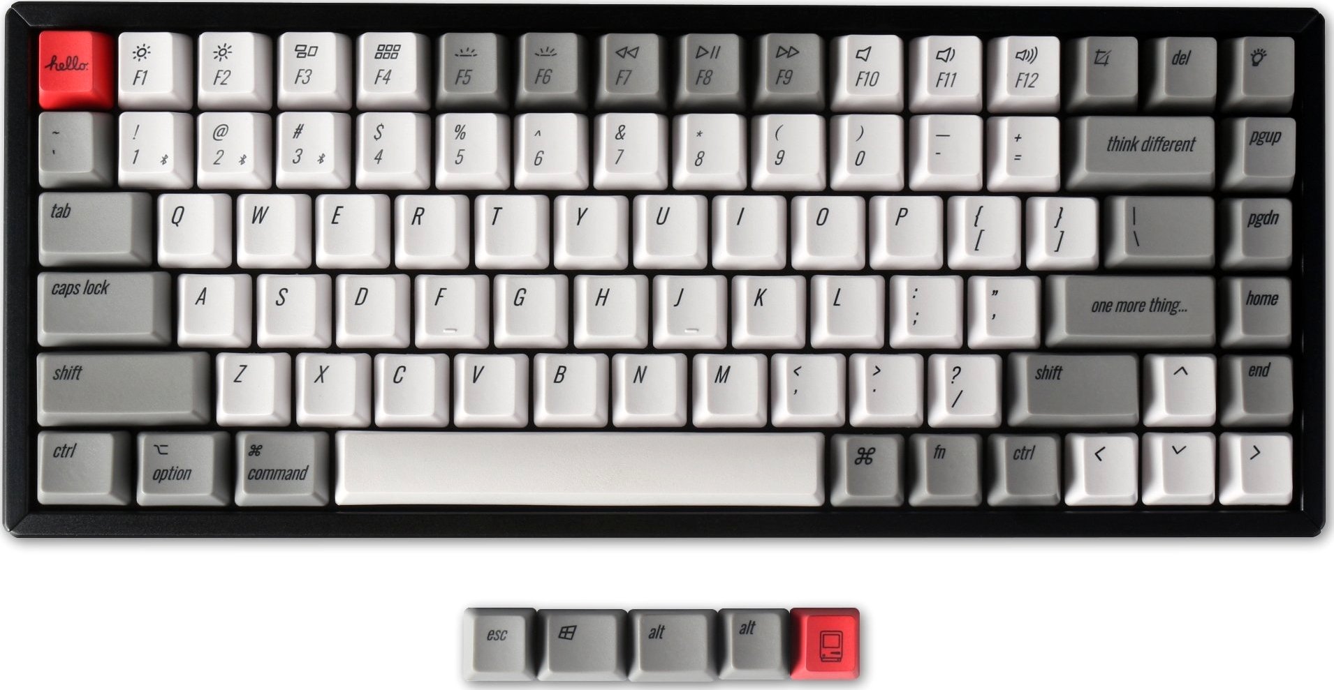 Клавиатура Keychron K2 Gateron G PRO Brown WL UA Retro (K2K3_KEYCHRON ...