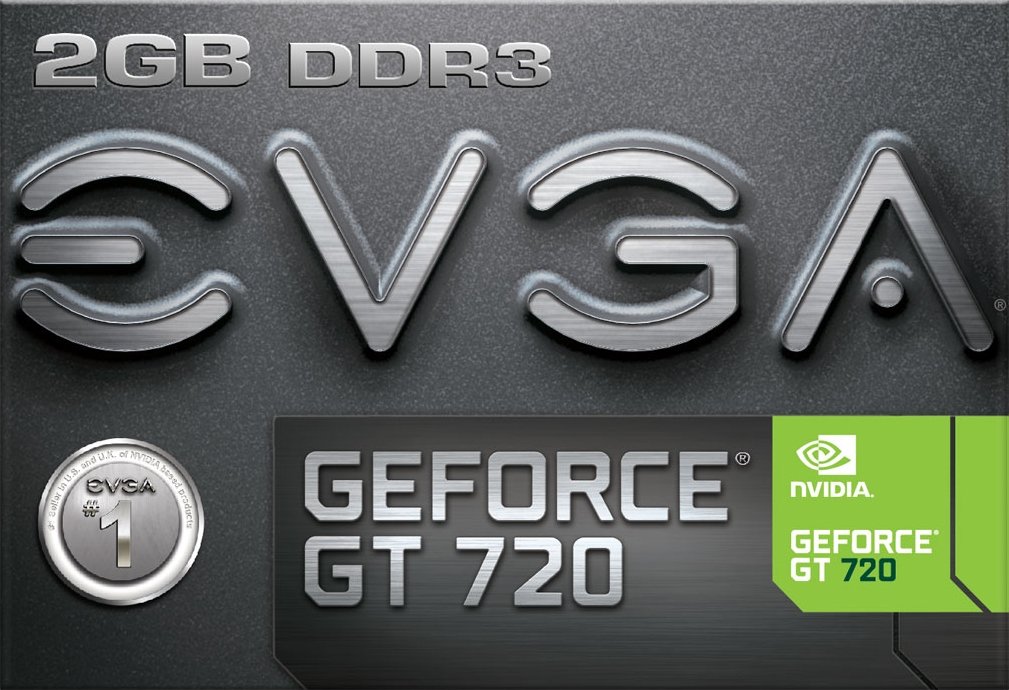 Видеокарта EVGA PCI-E GeForce GT720 2GB DDR3 (02G-P3-2724-KR) - купить ...
