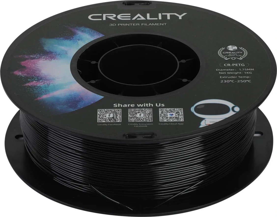 Пластик PETG Creality 1кг 1.75мм Black (3301030035) купить | ELMIR ...