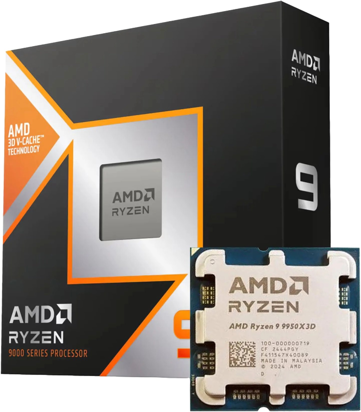 Процессор AMD Ryzen 9 9950X3D s-AM5 5.7GHz/128MB BOX (100-100000719WOF ...