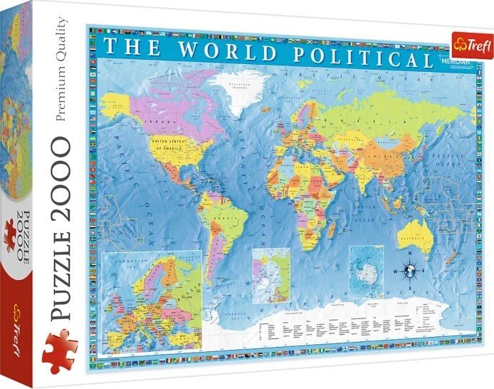 Пазл Trefl Політична карта світу (27099) купити | ELMIR - ціна, відгуки ...