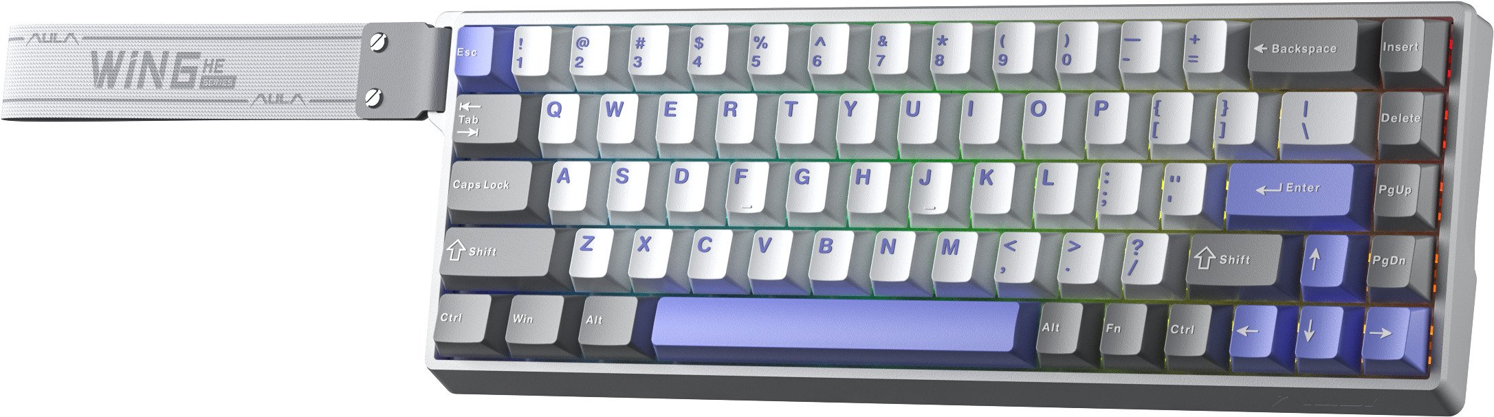 Клавіатура Aula WIN68 HE Max Magnetic Switch USB UA Grey (6978080504081 ...