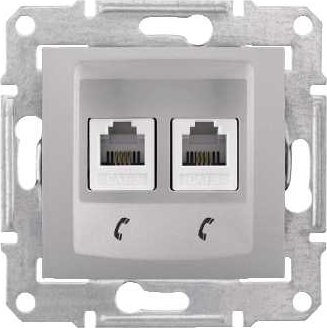Розетка телефонная RJ11 Schneider Sedna SDN4201160 купить | ELMIR ...