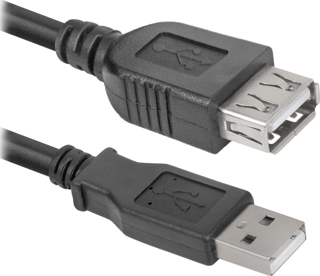 Кабель USB2.0 AM -> AF Defender USB02-06 1.8м (87456) купить | ELMIR - цена, отзывы, характеристики