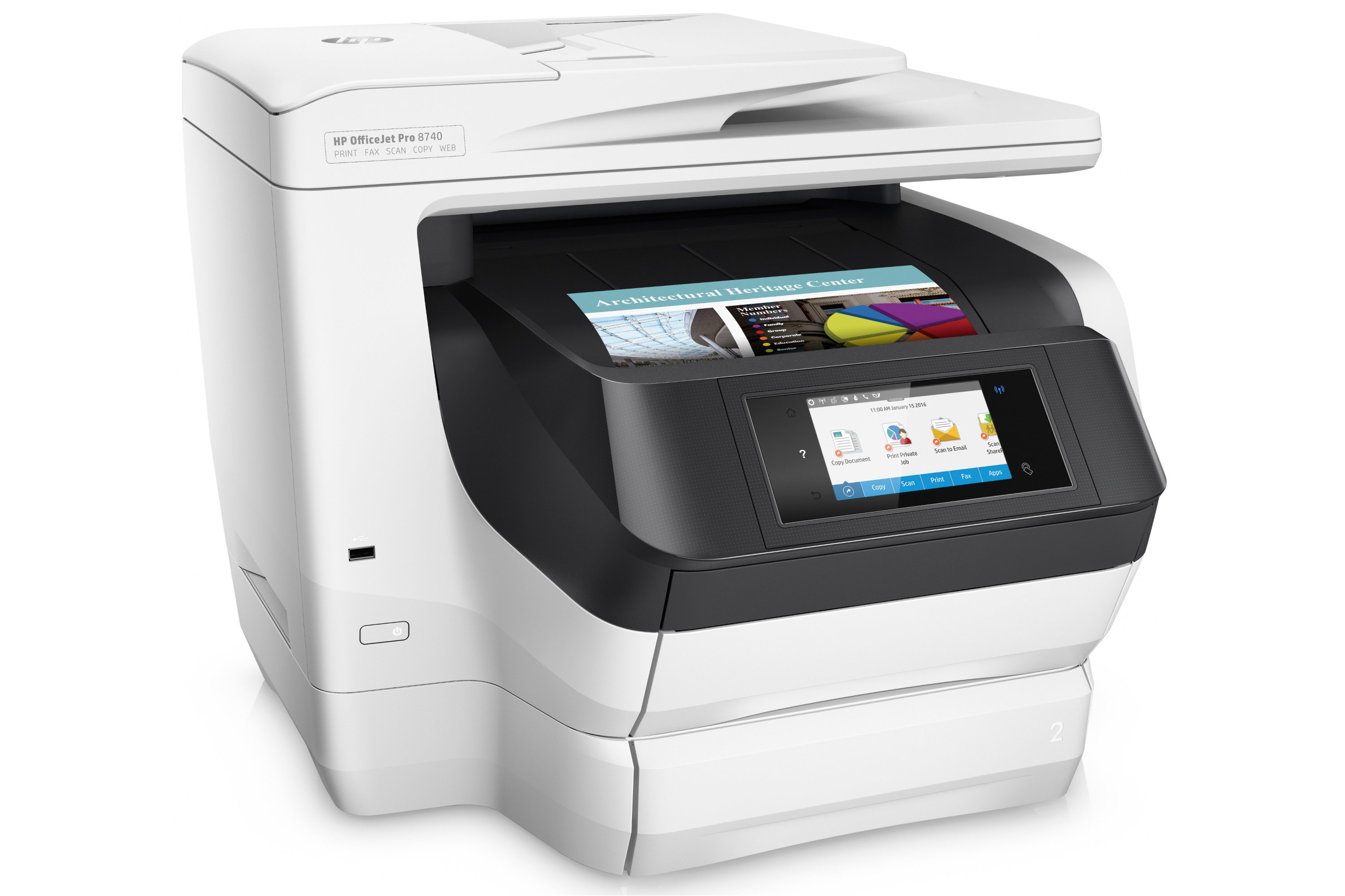 МФУ струйное HP OfficeJet Pro 8740 (D9L21A) купить | ELMIR - цена ...