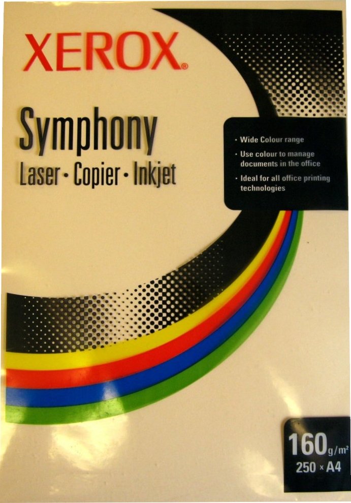 Бумага Xerox SYMPHONY Pastel Ivory (160) A4 250л. (003R93219) купить ...