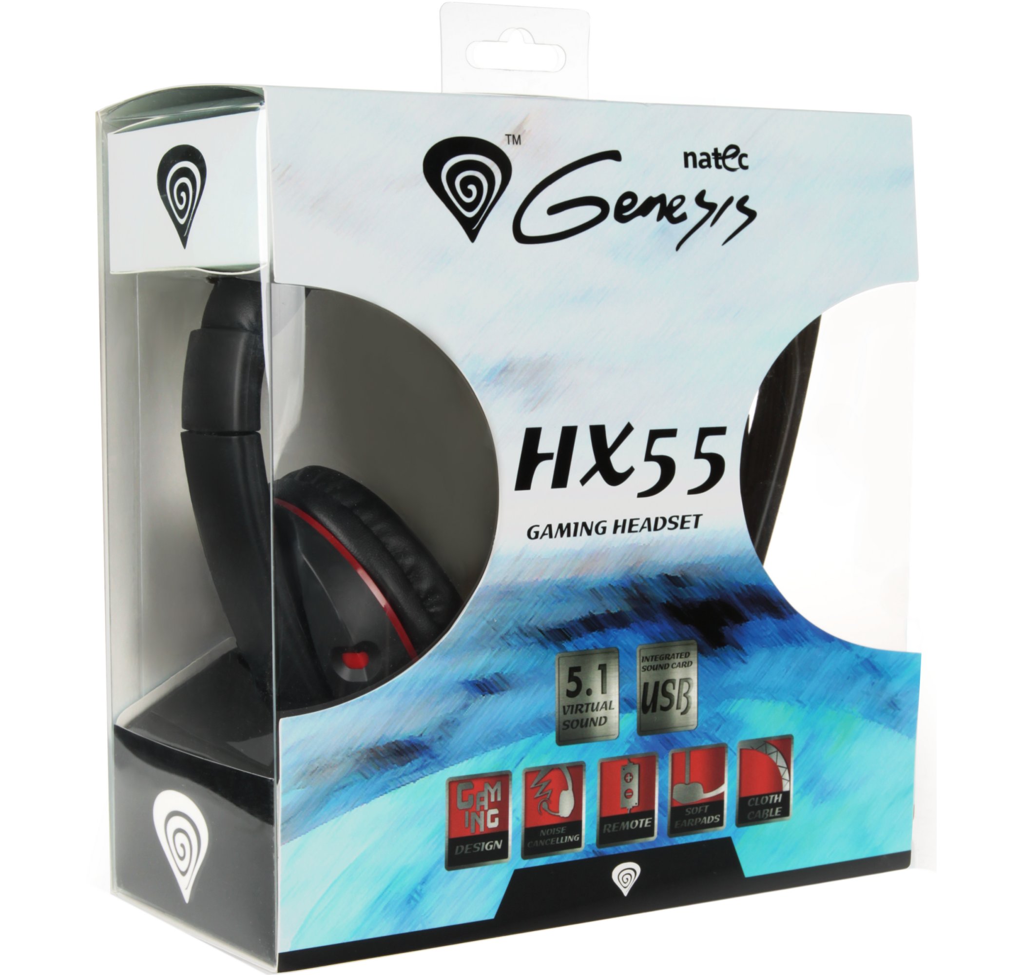 Наушники Natec Genesis HX55 купить | ELMIR - цена, отзывы, характеристики