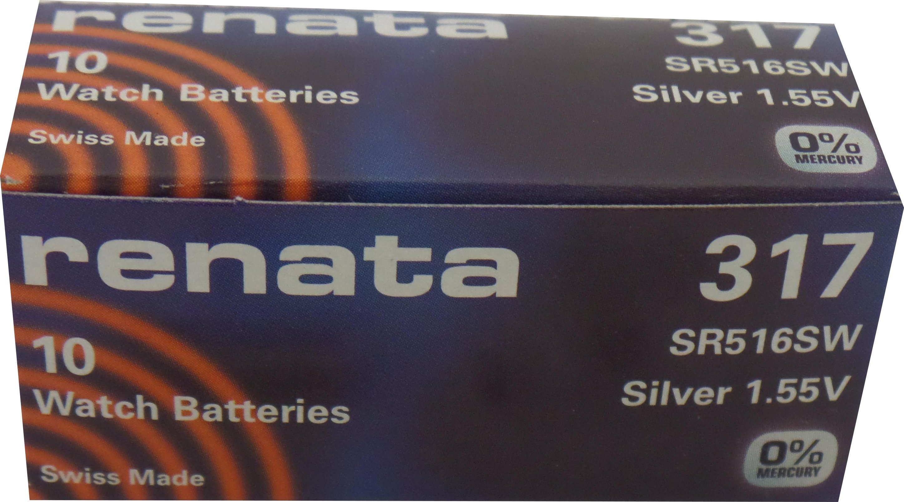 Батарейки Renata SR516SW 10 шт. (REN SR 516 SW) купить | ELMIR - цена, отзывы, характеристики