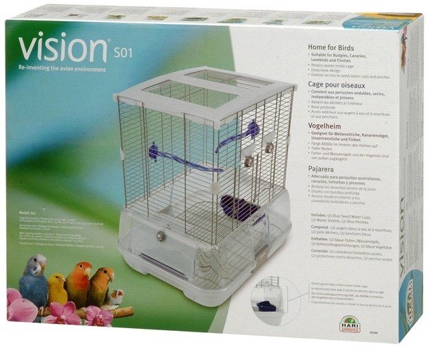 Клетка для птиц Hagen Vision S01 тонкий прут 45,5x35,5x51см (83200 ...