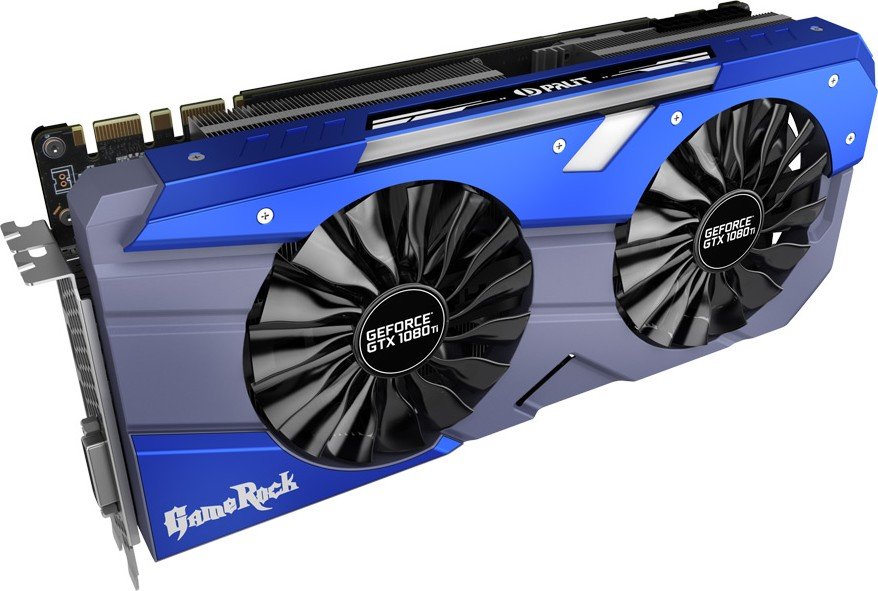 Видеокарта Palit PCI-E GeForce GTX1080 Ti 11GB DDR5X GameRock Premium ...