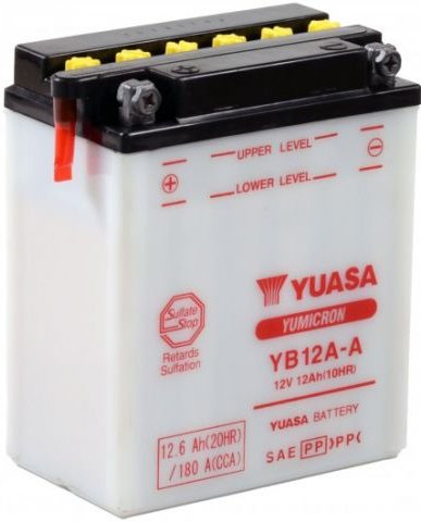Мото аккумулятор Yuasa 12Ah 12v YB12A-A купить | ELMIR - цена, отзывы ...