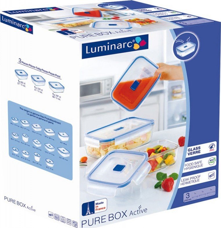 Набор пищевых контейнеров Luminarc L7942 Pure Box Active купить | ELMIR ...